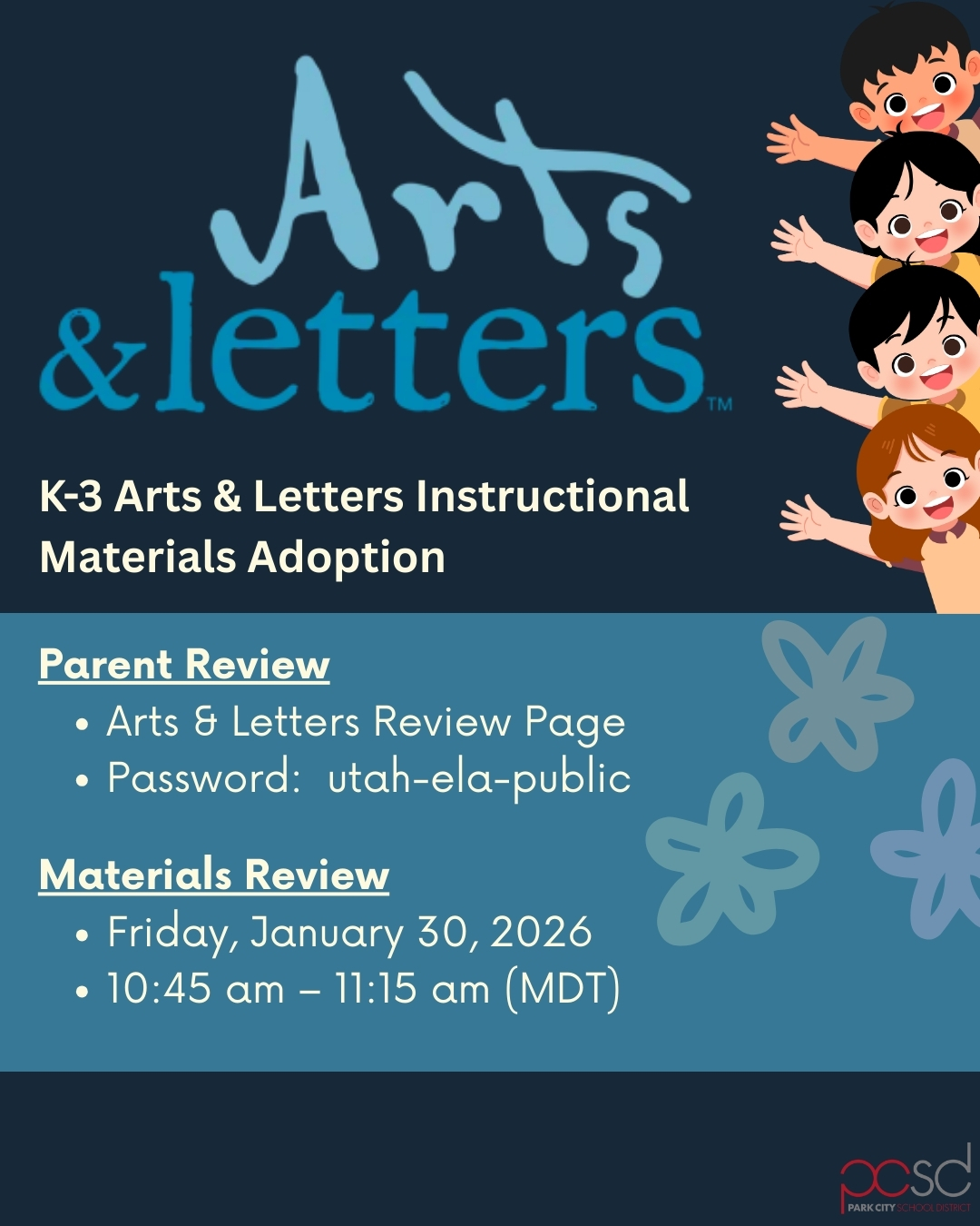 K-3 Arts & Letters Instructional Materials Adoption | News Details