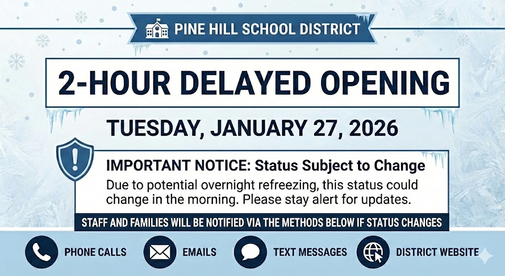 Delayed Opening Tuesday 1/27/2026 | Default Board Post Page