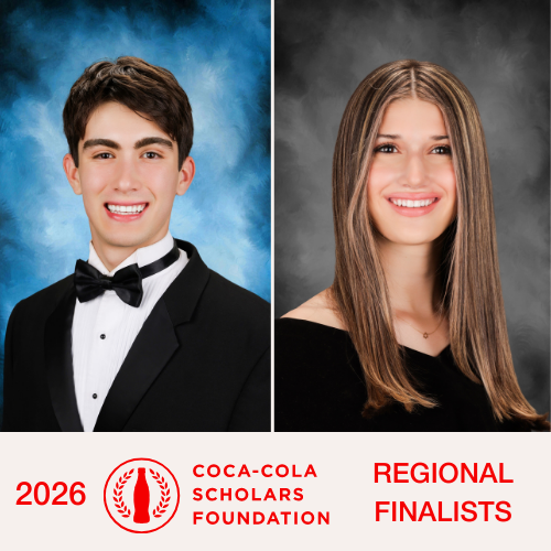Two Seniors Selected as 2026 Coca-Cola Scholar Regional Finalists ...