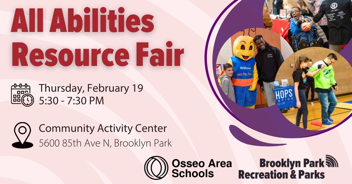 All Abilities Resource Fair to take place Feb. 19 | article - ISD 279 ...