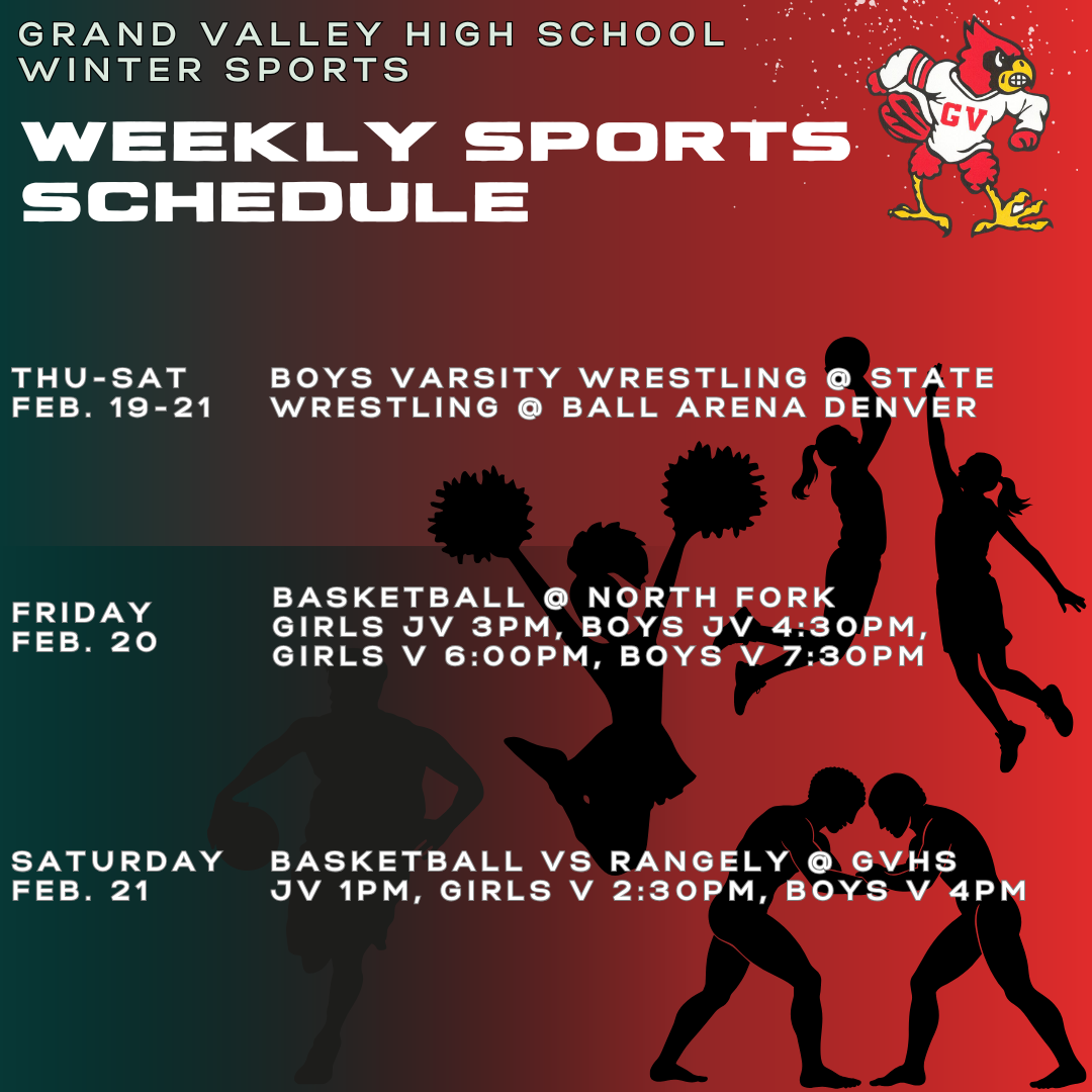 GVHS Weekly Winter Sports Schedule W8 | News Information