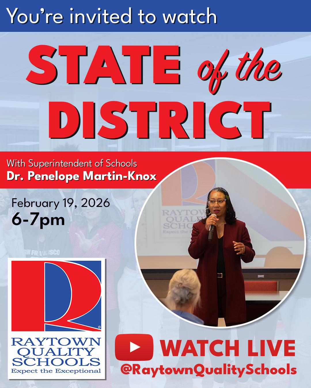 Join us for the State of the District Address on 2/19/26 at 6:00 P.M. | DPP