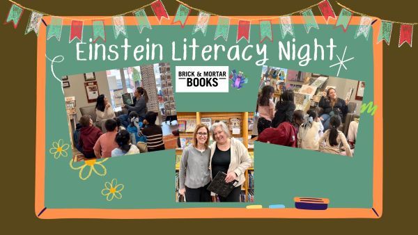Einstein celebrates Literacy Night at Brick & Mortar Books | News Details