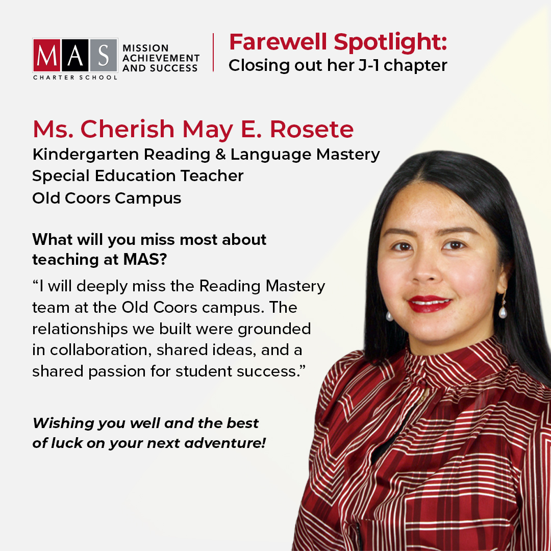 MEET THE DEPARTING EDUCATOR — Ms. Cherish May E. Rosete, Kindergarten ...