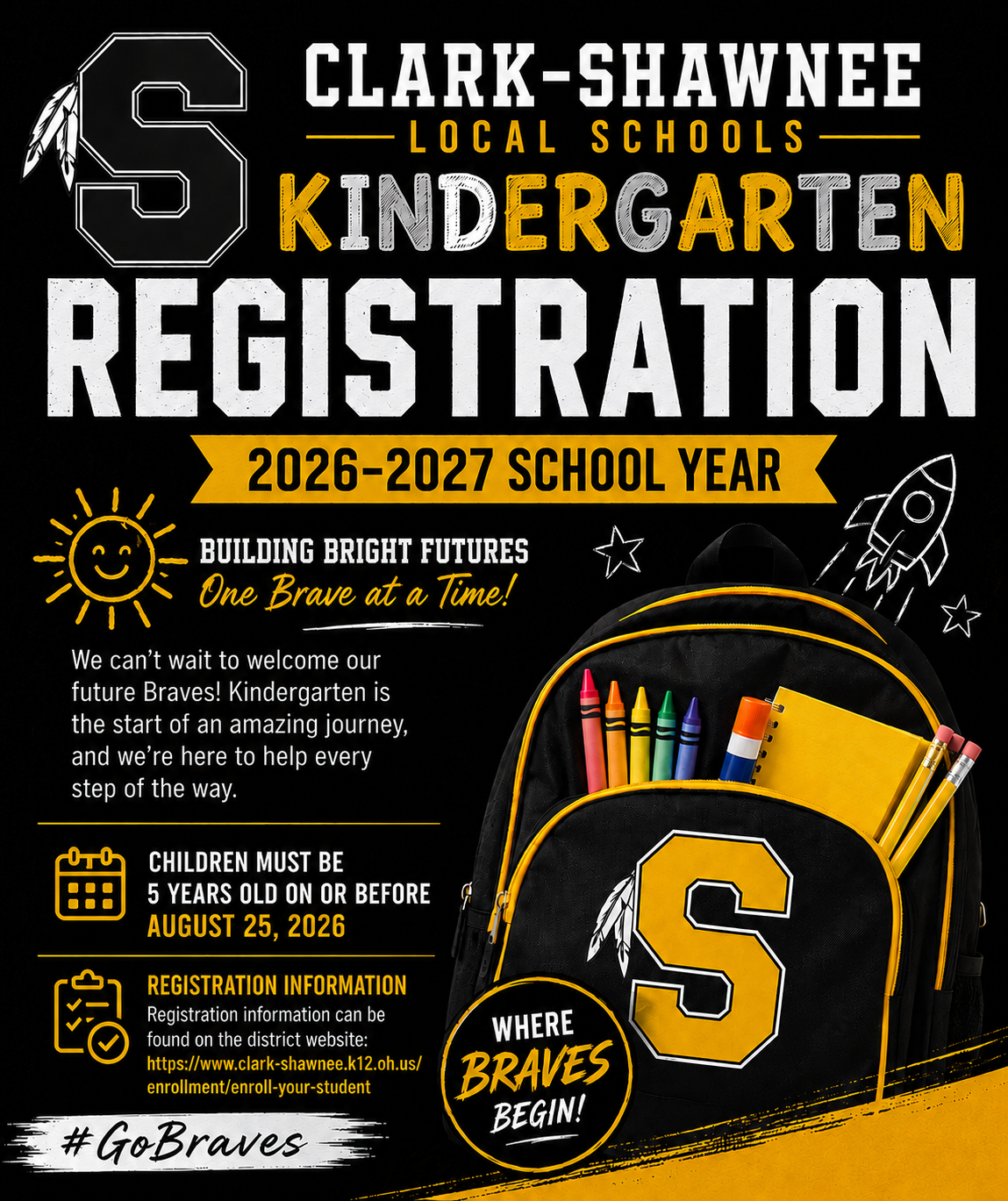 Kindergarten Registration for the 2026-2027 School Year | Post Detail